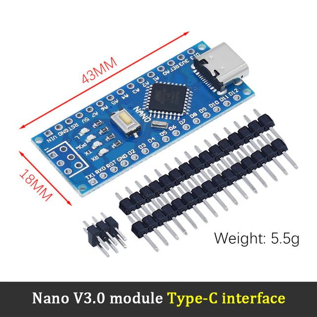ARDUINO NANO V3.0 CH340G/ATmega328 Type-C – IMS-UA